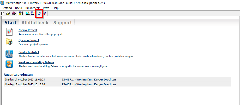 Materiaal prijzen in calculatie zonder project artikelen | Matrix Knowledge Base